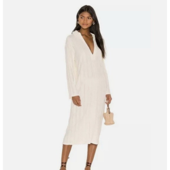 Free People | Dresses | Free People Beach Astr Long Sleeve Collar Dress ...